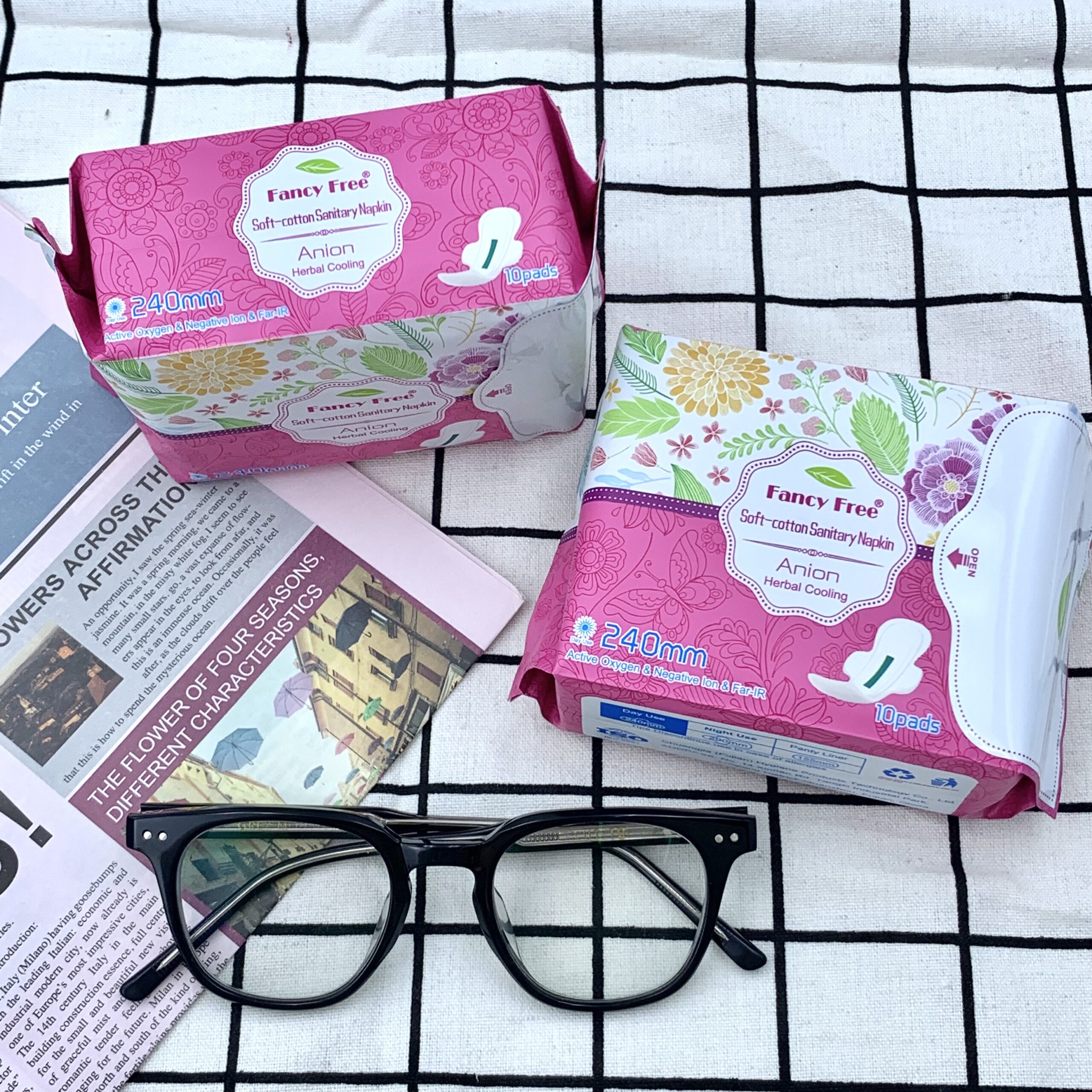 China Wholesale Manufacturing Cotton Anion Sanitary Napkin Women ...